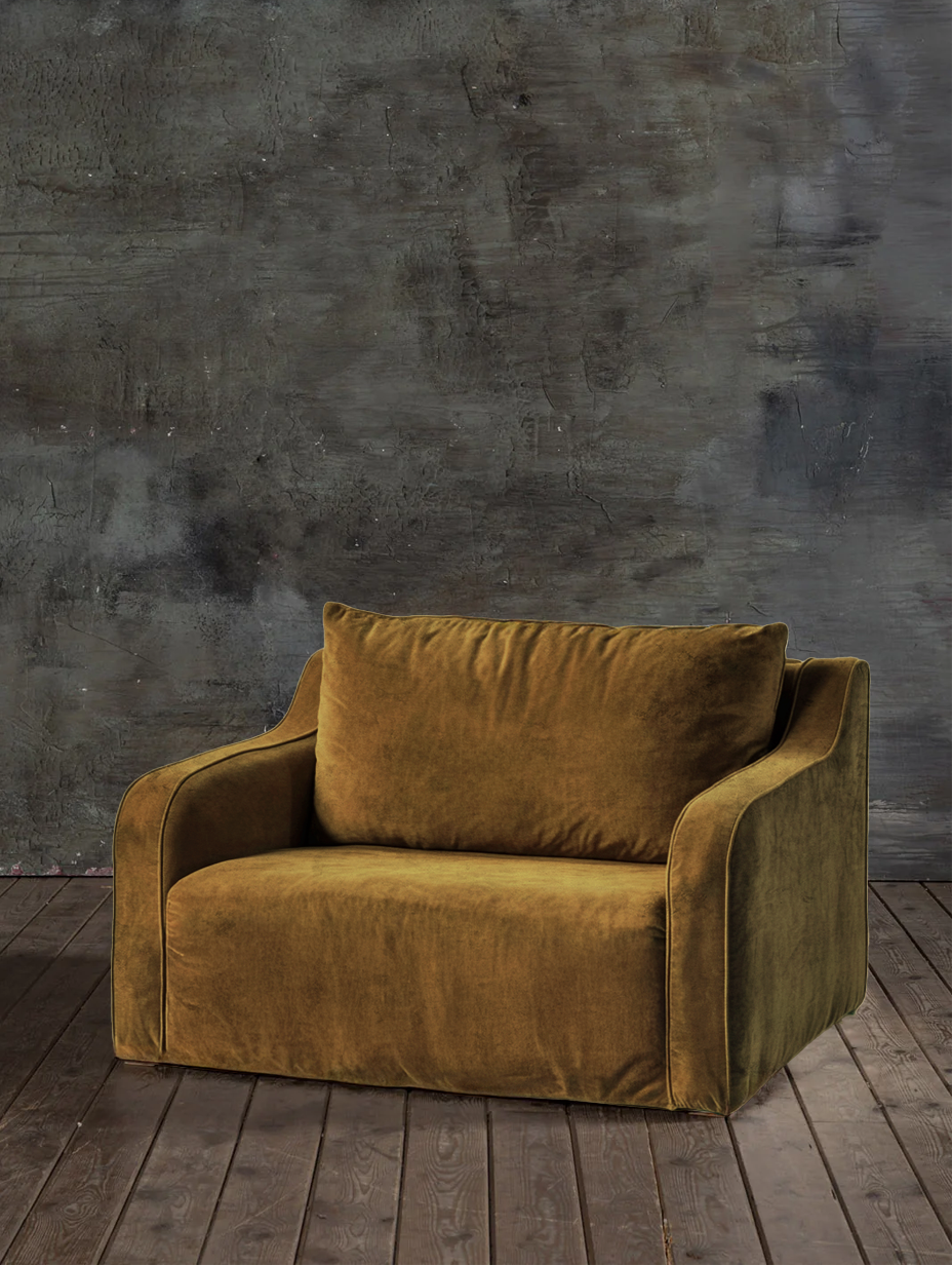 Butacón Comporta Terciopelo Army – Rue Vintage 74