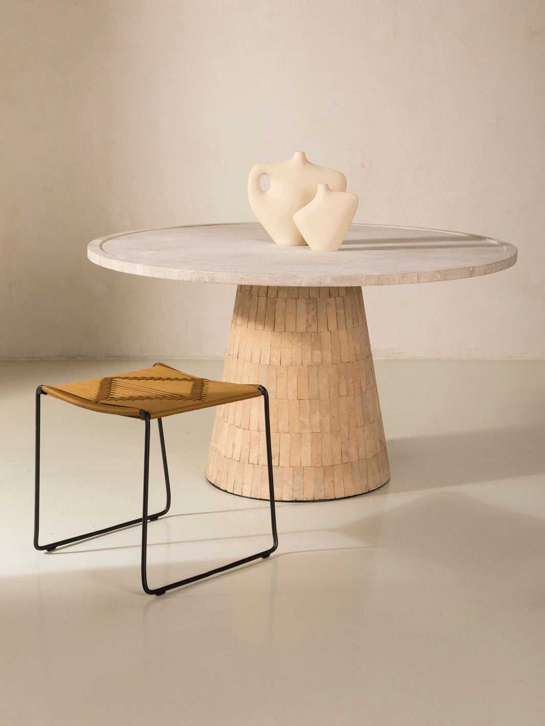 Mesa Zak travertino & Terracota – Rue Vintage 74