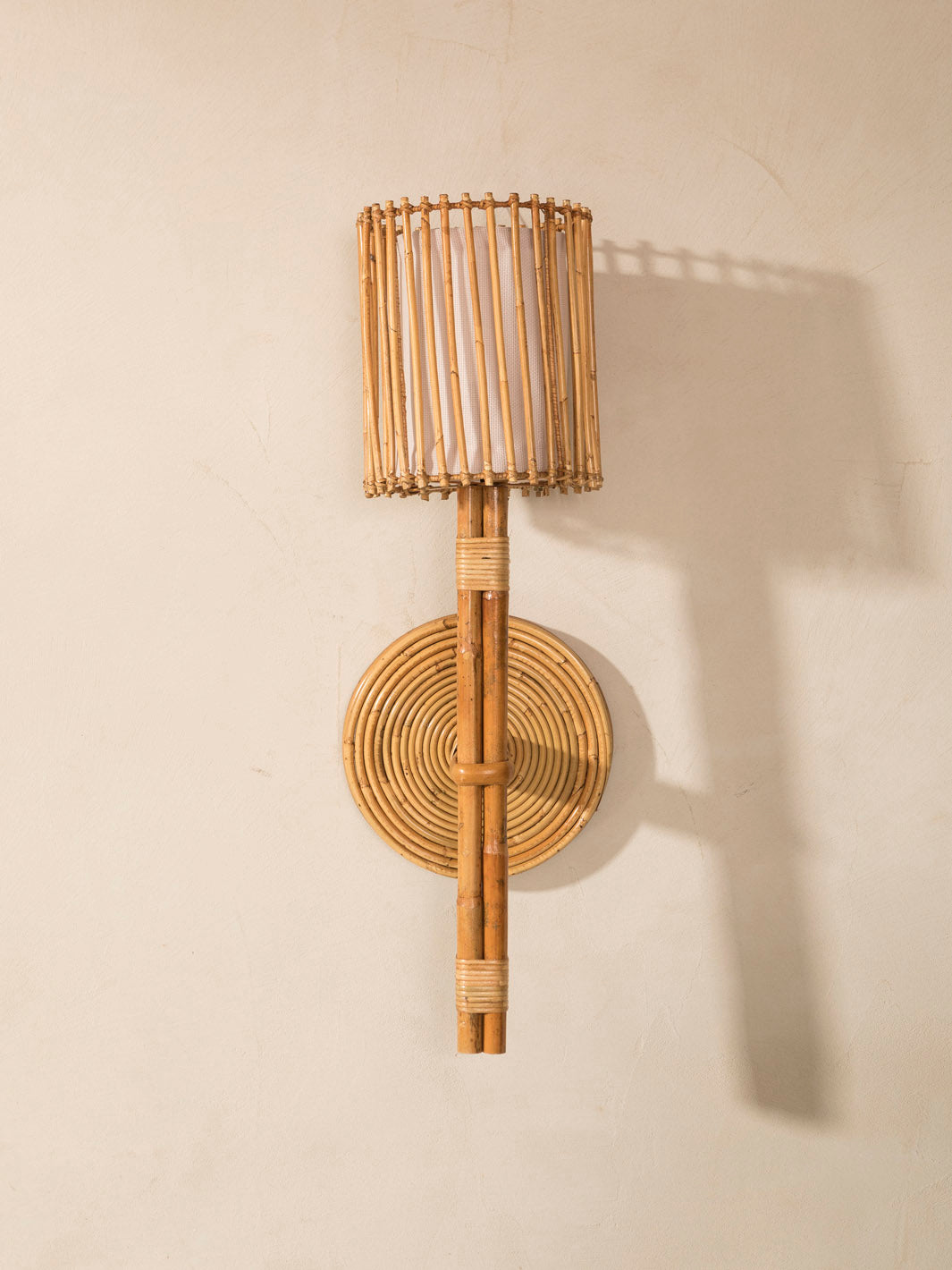 Rotin wall lamp – Rue Vintage 74